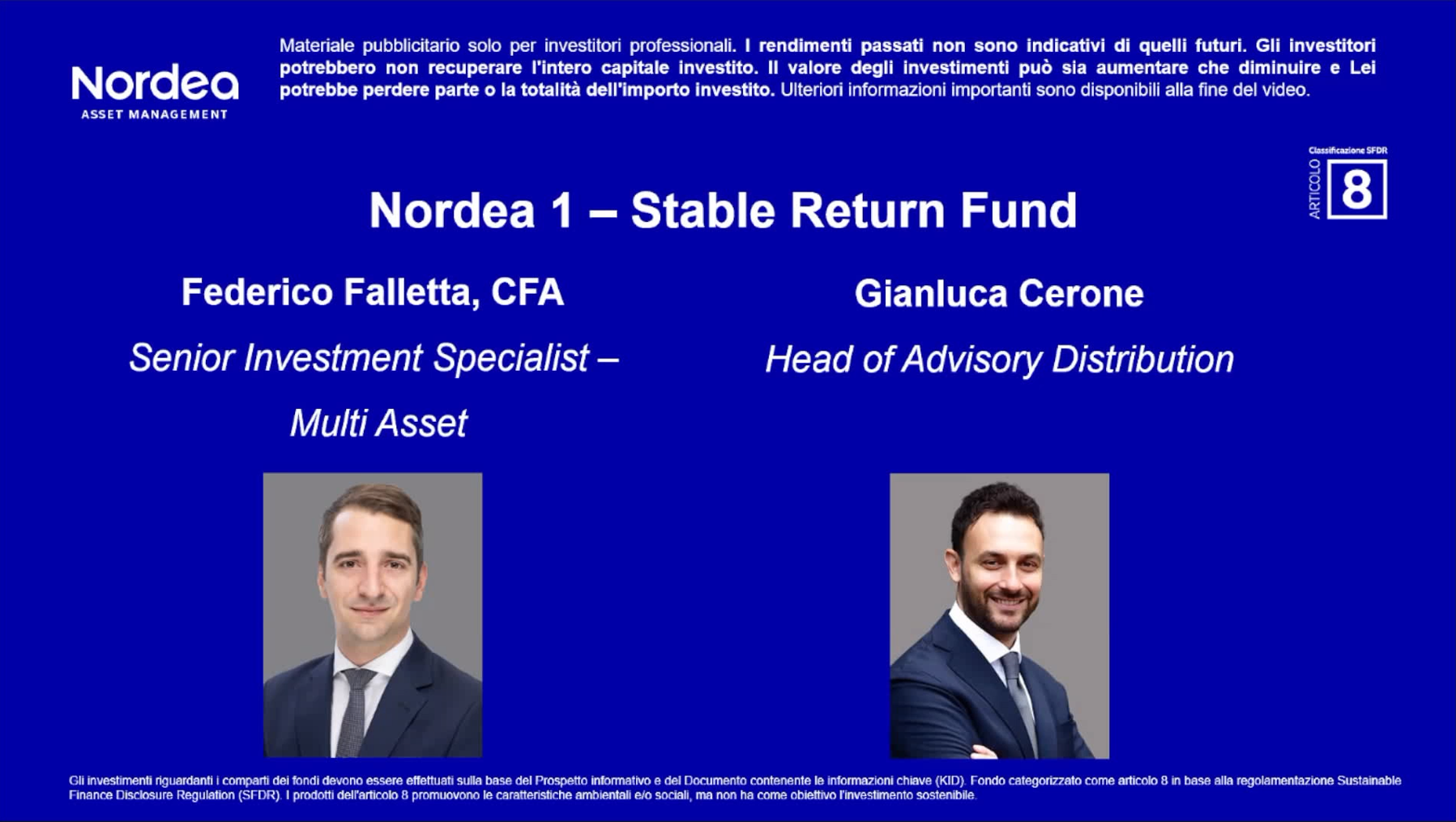 I giovedì di Nordea: Nordea 1- Stable Return Fund - Nordea Investitore ...