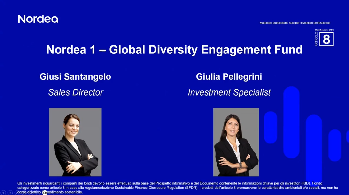 I giovedì di Nordea: Nordea 1 - Global Diversity Engagement Fund ...