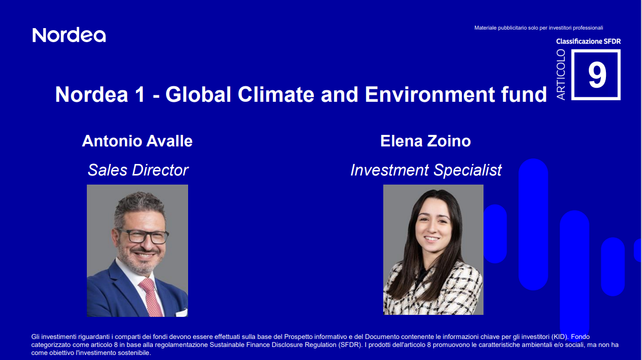 I giovedì di Nordea: Nordea 1 - Global Climate and Environment Fund ...